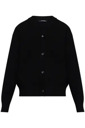 Jacquemus Wool Turtleneck Cardigan - Black