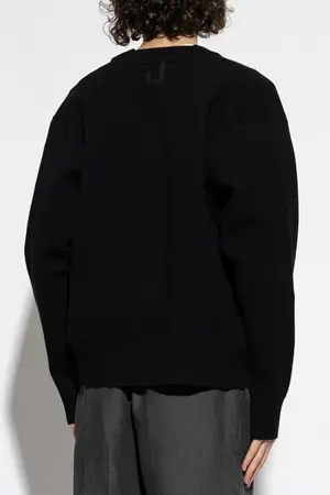 Jacquemus Wool Turtleneck Cardigan - Black