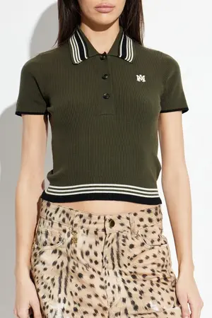 Amiri Wool Polo - Green
