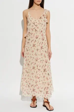 MARANT ETOILE Luxie Maxi Dress - Beige