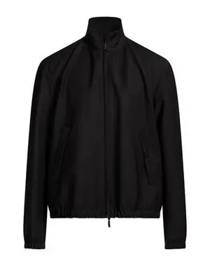 Boglioli Harrington Jacket In Cool Wool - Black