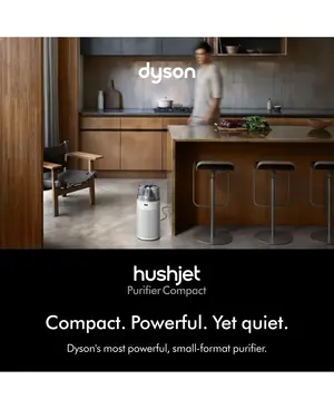 DYSON Hushjet Purifier Compact Air Purifier - White,silver