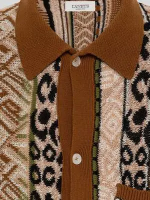 LANEUS Knitted Shirt