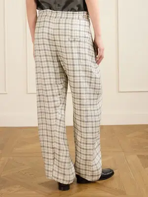 KALLMEYER Clemence Pleated Linen-blend Pants