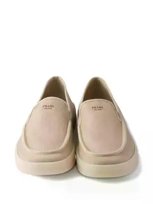 Prada Logo-printed Loafers - Neutrals
