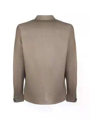 VOLFAGLI FIRENZE Urano Button-front Suede Shirt Jacket
