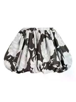 PATOU Floral Mini A-line Skirt