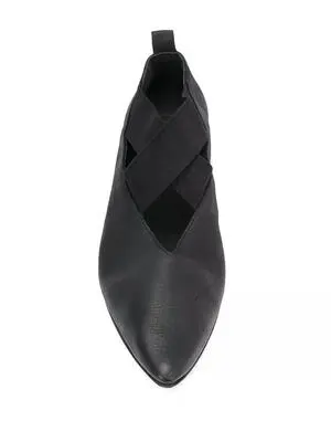 UMA WANG Crisscross Strap Ballerinas - Black
