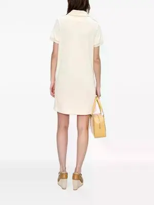 A.p.c. Polo-collar Mini Dress - Neutrals