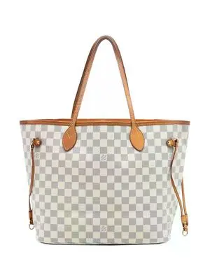 LOUIS VUITTON 2014 Damier Azur Neverfull MM Tote Bag