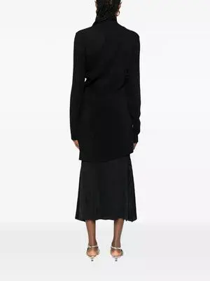 TOTEME High-neck Twist Blouse - Black