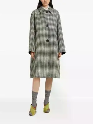 Marni Checked Collared Coat