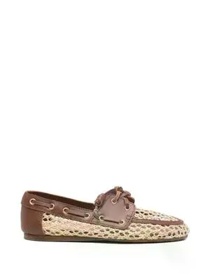 ANCIENT GREEK SANDALS Pliaria Boat Shoes - Brown