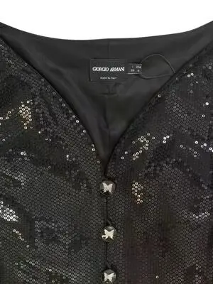Giorgio Armani Sequinned Butterfly-button Jacket