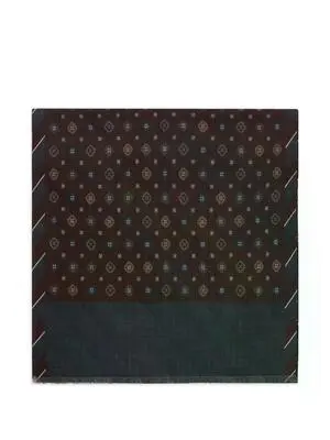 Altea Printed Wool Scarf - Brown