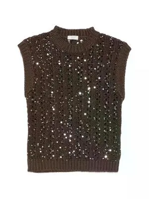 Peserico Sequined Vests For Women