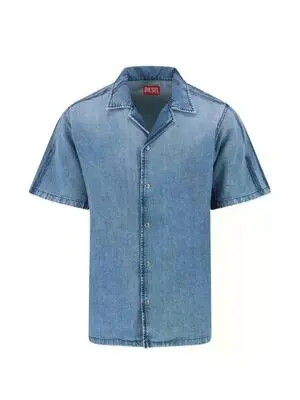 DIESEL® Short-sleeve Denim Shirt - Blue