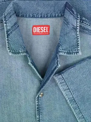 DIESEL® Short-sleeve Denim Shirt - Blue