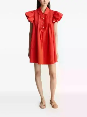 LEE MATHEWS Charlotte Ruffled Mini Dress
