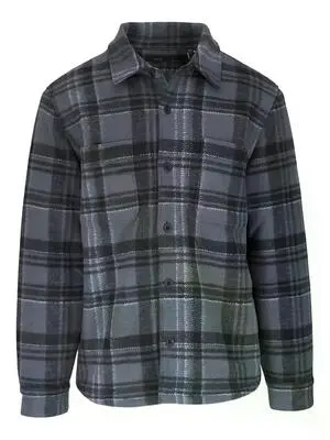 Vince Chest-pocket Plaid-pattern Shirt