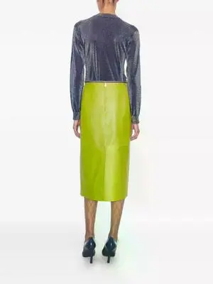 Tory Burch Metallic V-neck Sweater
