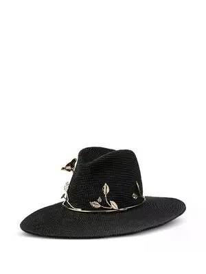 MAISON MICHEL Neva Leaf-detailed Hat