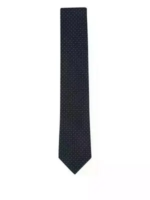 Zegna Polka-dotted Neck Tie - Blue