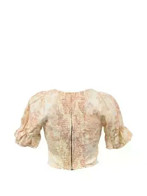 REFORMATION Delevan Puff-sleeved Top