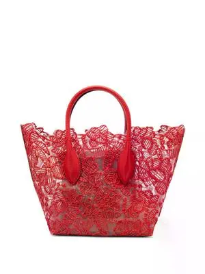 Ermanno Scervino Floral-appliqué Top Handle Bag