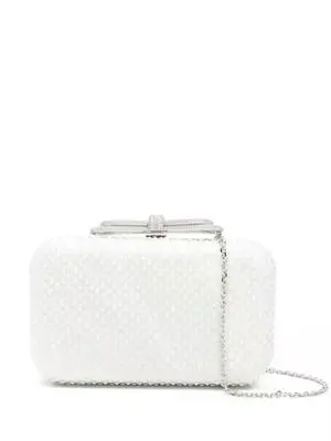 Mach & Mach Double Bow Embellished Clutch