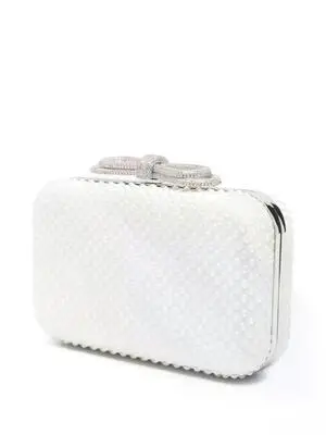 Mach & Mach Double Bow Embellished Clutch