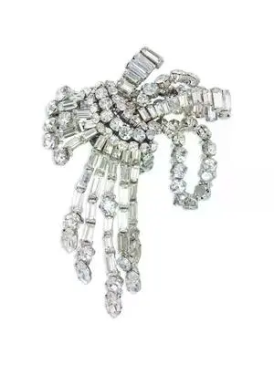 N°21 Chandelier Embellished Brooch - Silver
