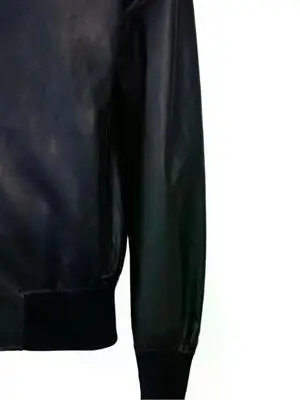 VOLFAGLI FIRENZE Zip-up Lambskin Bomber Jacket