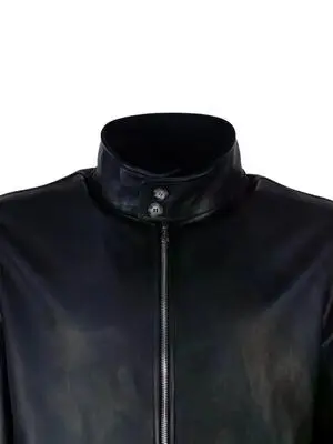 VOLFAGLI FIRENZE Zip-up Lambskin Bomber Jacket