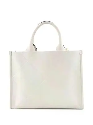 Prada Symbole Embossed Leather Small Shopper Tote Bag