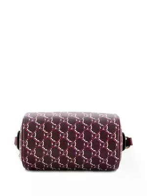 Gucci Cylindrical Gg Shadow Coated Canvas Mini Shoulder Bag - Red