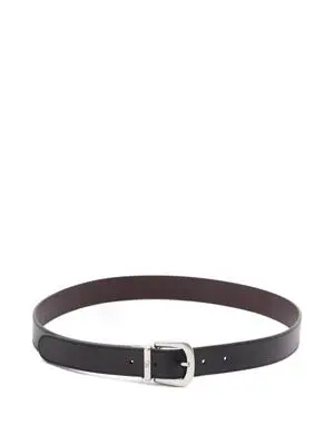 Valentino Garavani Reversible Leather Belt - Black
