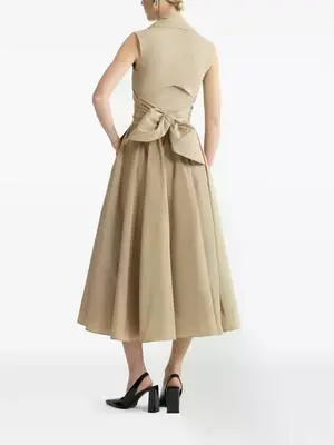 PATOU Draped Midi Dress - Neutrals