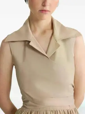 PATOU Draped Midi Dress - Neutrals