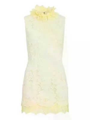 PATOU Lace Ruffled Mini Dress