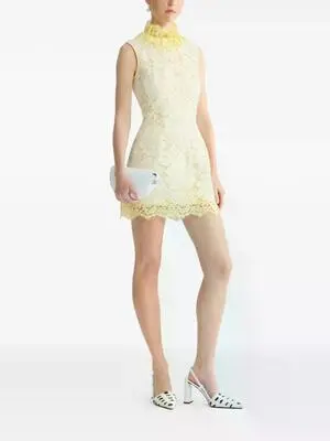 PATOU Lace Ruffled Mini Dress