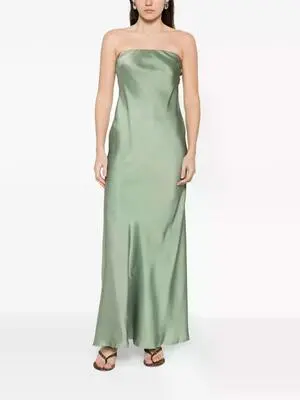 FORTE_FORTE Strapless Maxi Dress - Green
