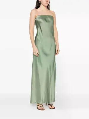 FORTE_FORTE Strapless Maxi Dress - Green