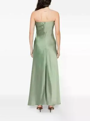 FORTE_FORTE Strapless Maxi Dress - Green