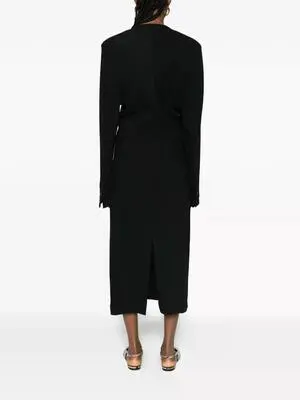 TOTEME V-neck Long Sleeve Slouch Dress