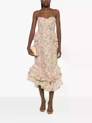 Zimmermann Rebellion Ruffled Midi Dress