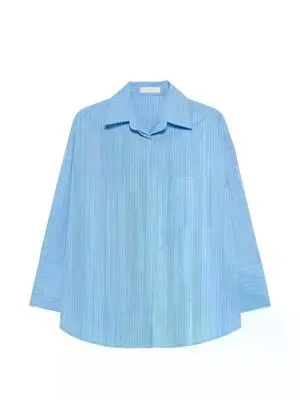 Faithfull The Brand Clemente Chest-pocket Striped Shirt - Blue