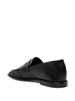 Studio Amelia Leather Loafers - Black