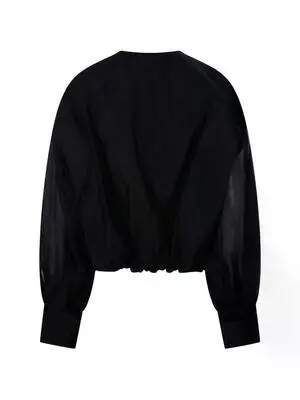 THELATEST Blouson-sleeve Top - Black