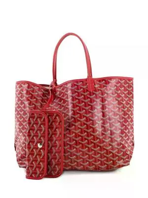 Goyard Saint Louis Coated Canvas Pm Tote Bag - Red